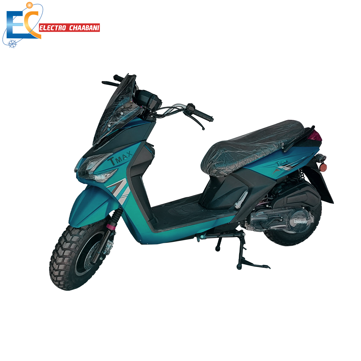 Scooteur UNISCOOT TMAX 125CC - Turqouise - Electro Chaabani vente electromenager
